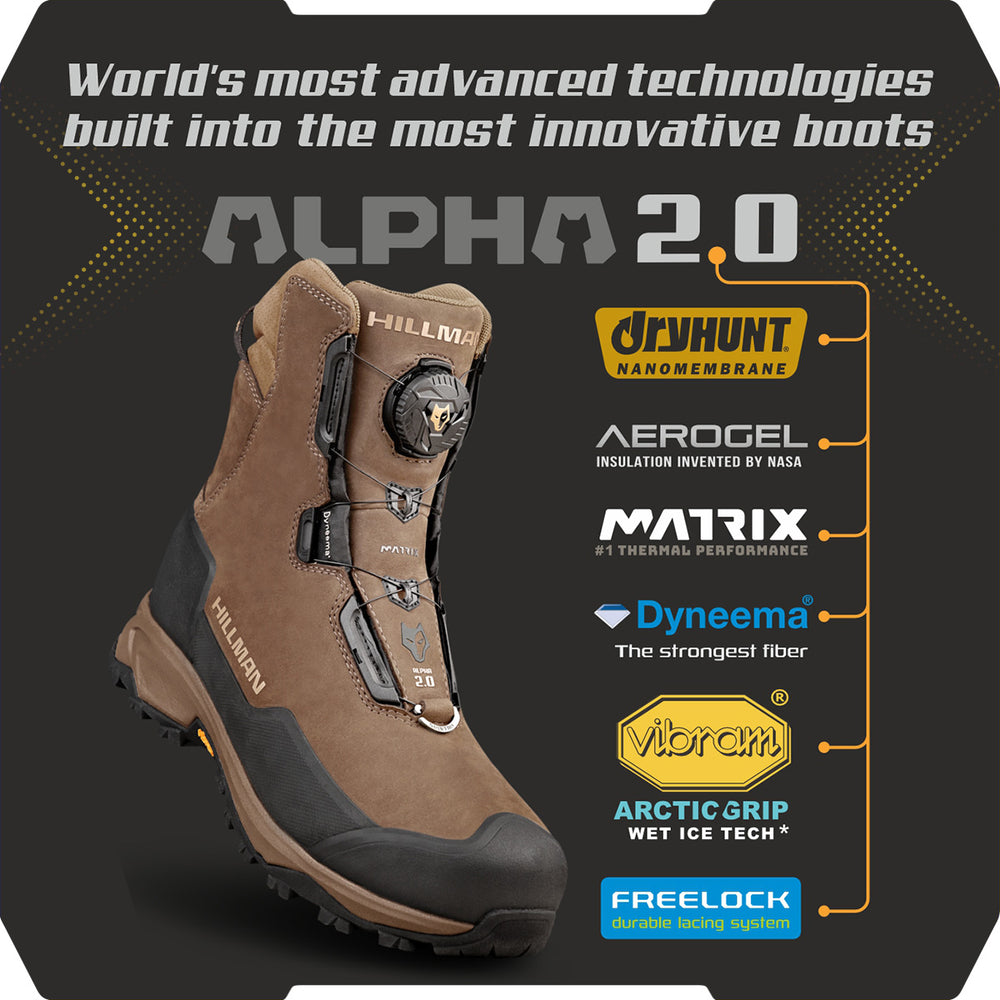 2.0 Alpha Aerogel Waterproof Hunting Boots – HILLMAN