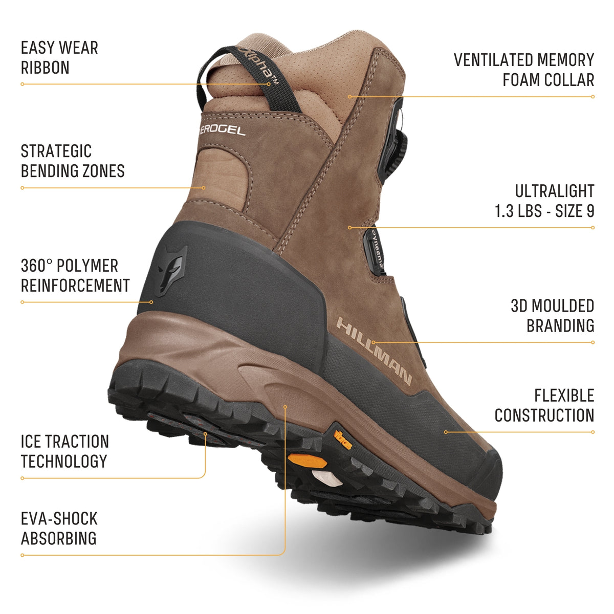 2.0 Alpha Aerogel Waterproof Hunting Boots – HILLMAN